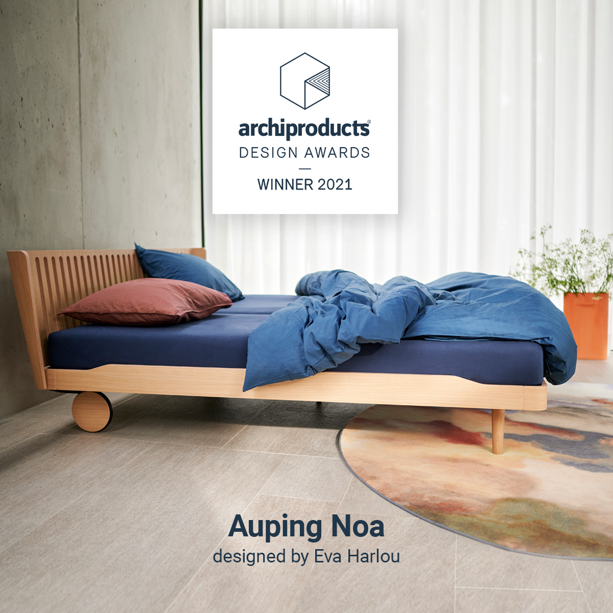 EVA HARLOU - Archiproducts design award winner - Auping Noa bed